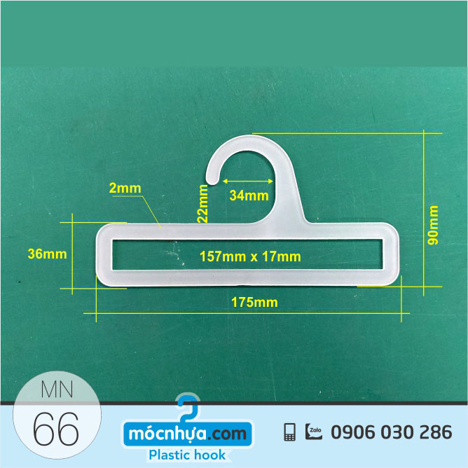 Móc nhựa treo khăn MN66
